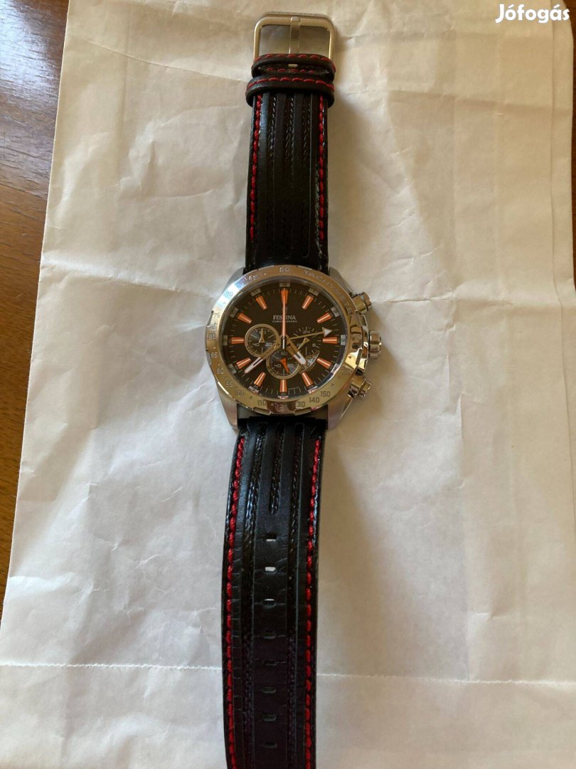 Festina sportos,elegáns vízálló Chrono-DUAL TIME óra eladó - HASZNÁLT ...